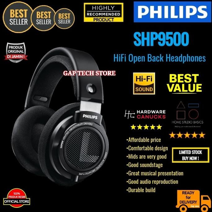 Jual Philips SHP9500 / SHP 9500 HiFi Precision Stereo Over-ear ...