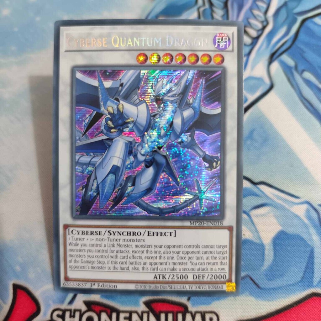 Jual yugioh cyberse quantum dragon MP20 secret rare original | Shopee ...