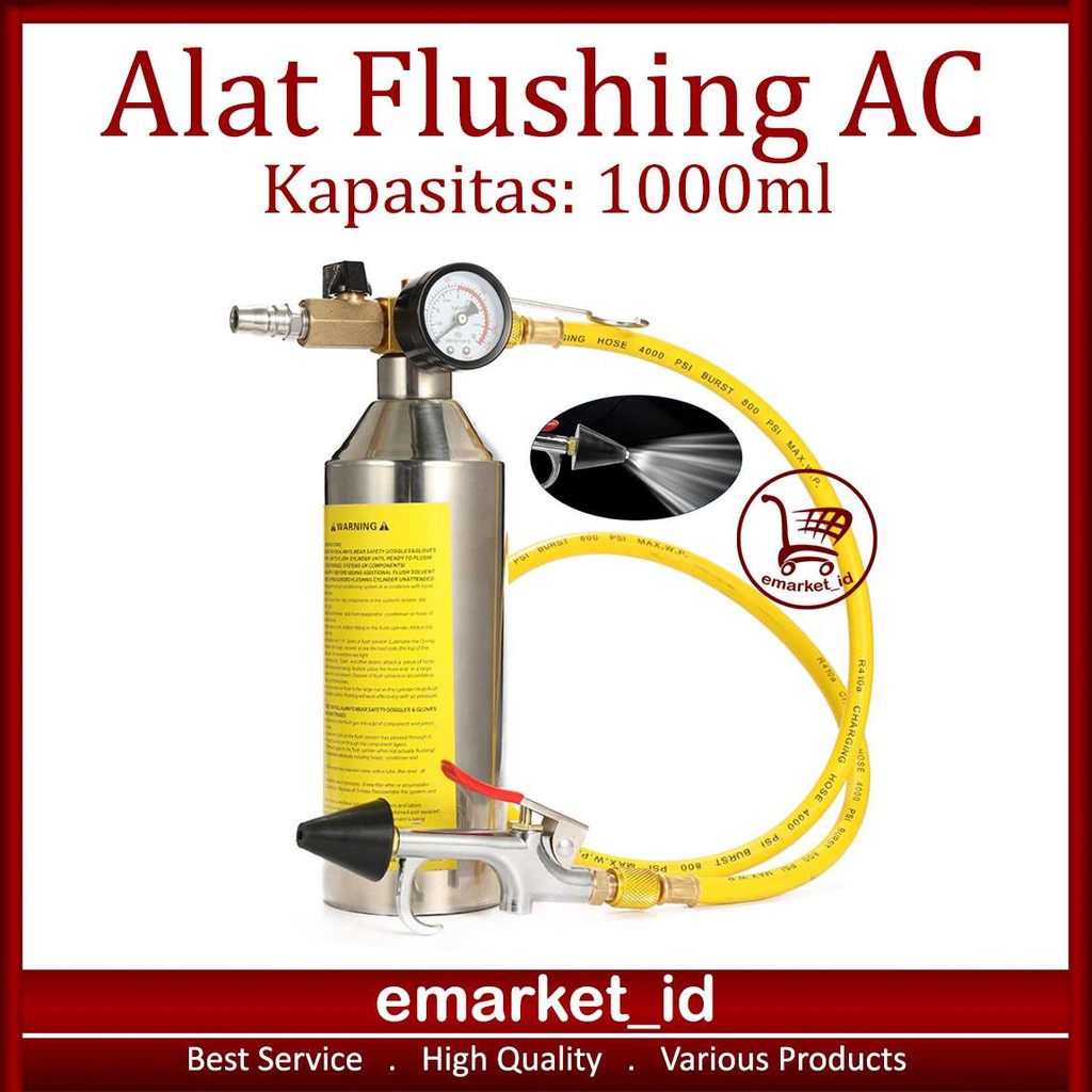 Jual EM Alat Flushing Tool Kit AC 1000ml AI70 / Pembersih Mobil ...
