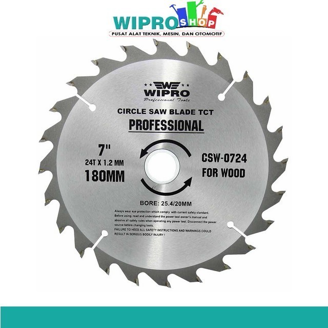 Jual Wipro CIRCLE SAW BLADE TCT CSW-1440 14" 355mmx 40T | Shopee Indonesia