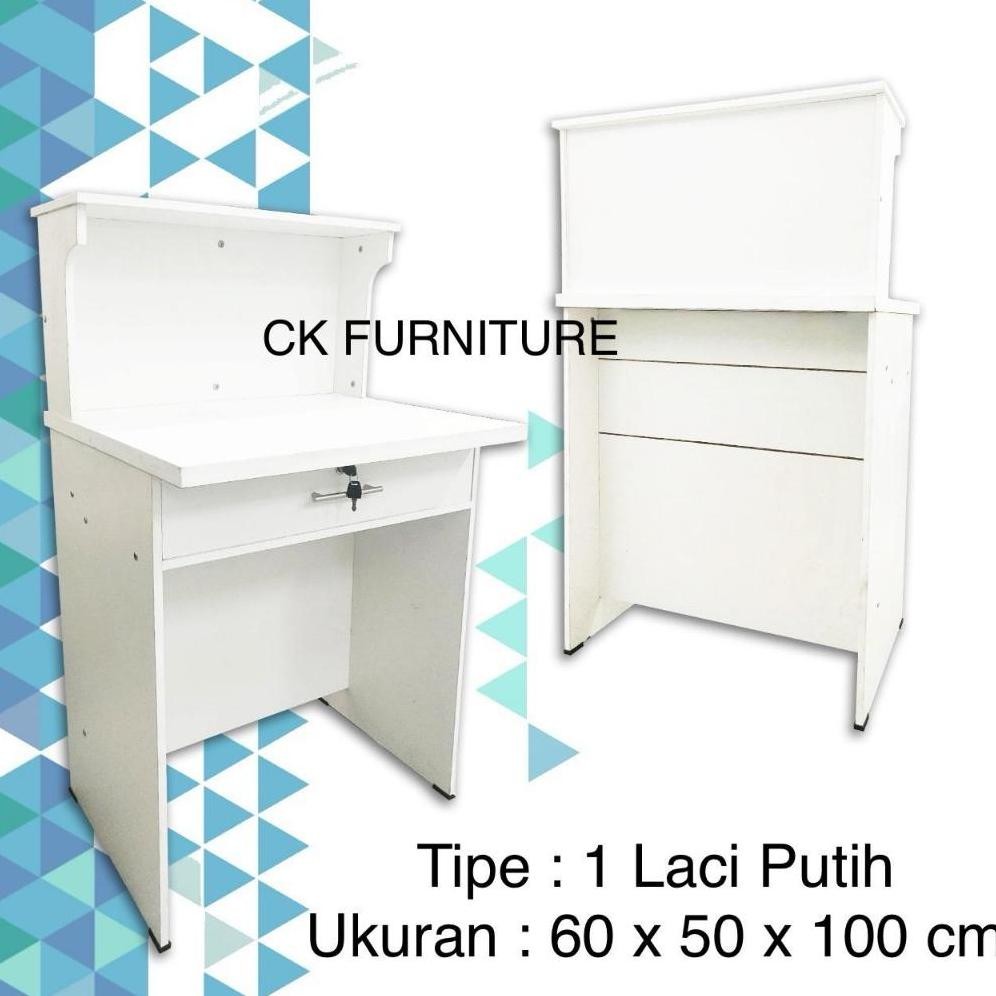 Jual Meja kasir minimalis meja pendaftaran meja resepsionis meja toko ...