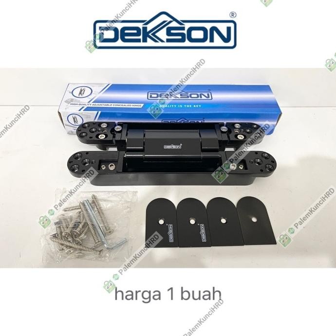 Jual Concealed Hinge Dekkson ES CONC D120 MATT BLACK Invisible Hinge ...