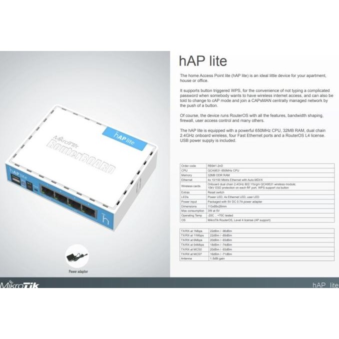 Jual MikroTik hAP lite RB941-2nD | Shopee Indonesia