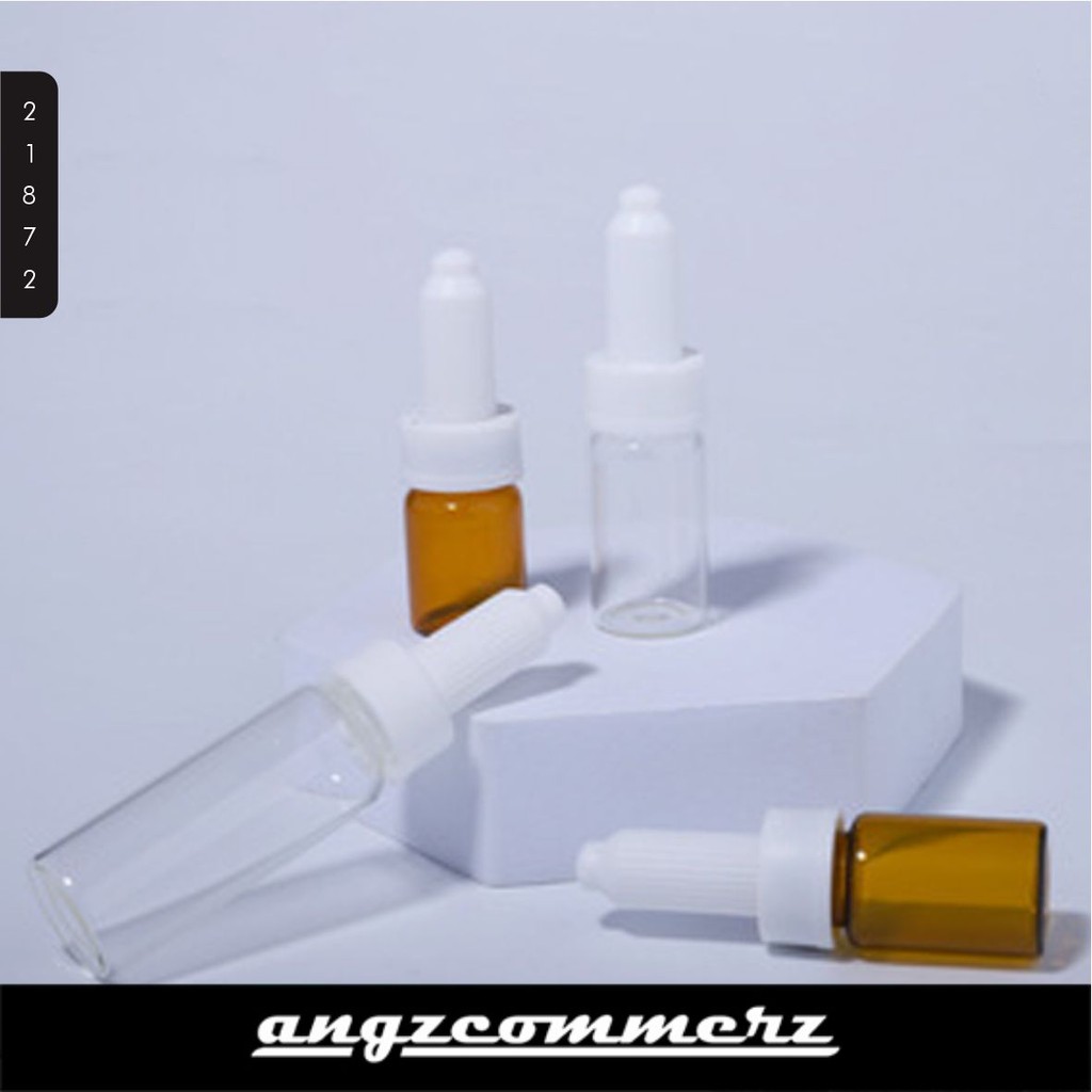 Jual Botol Kaca Tester Bening Serum Skincare Higenis 5 ml ACZOFFCL ...