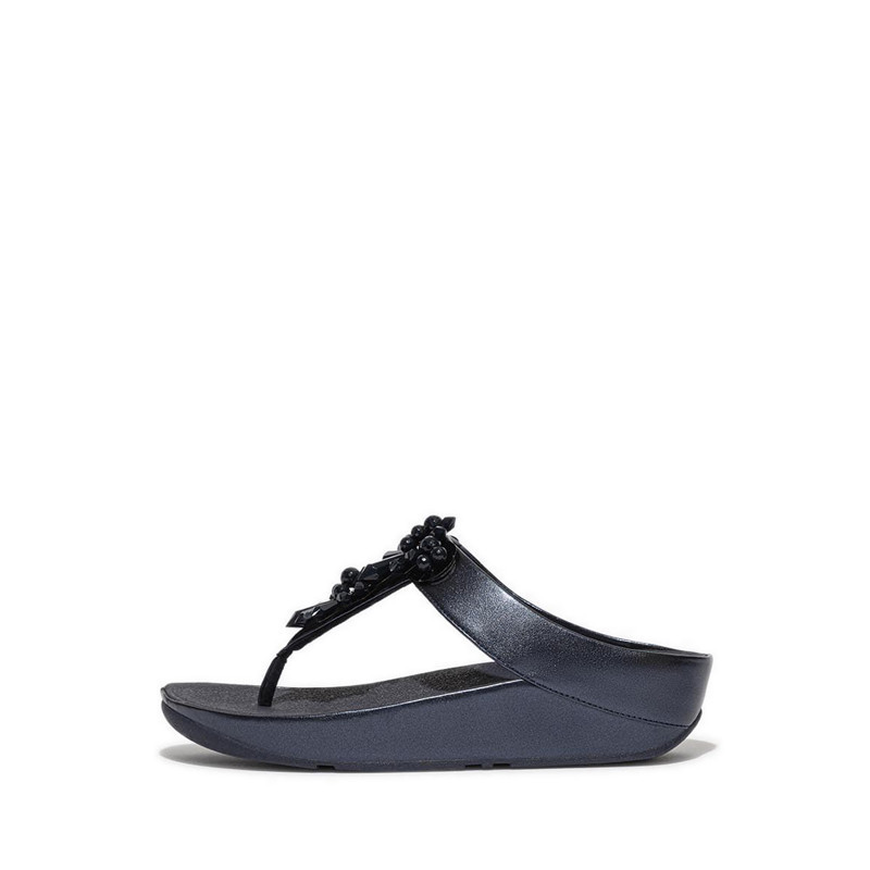 Jual Fitflop Rumba Starburst-Bead Metallic Toe-Post Sandals - Metallic ...