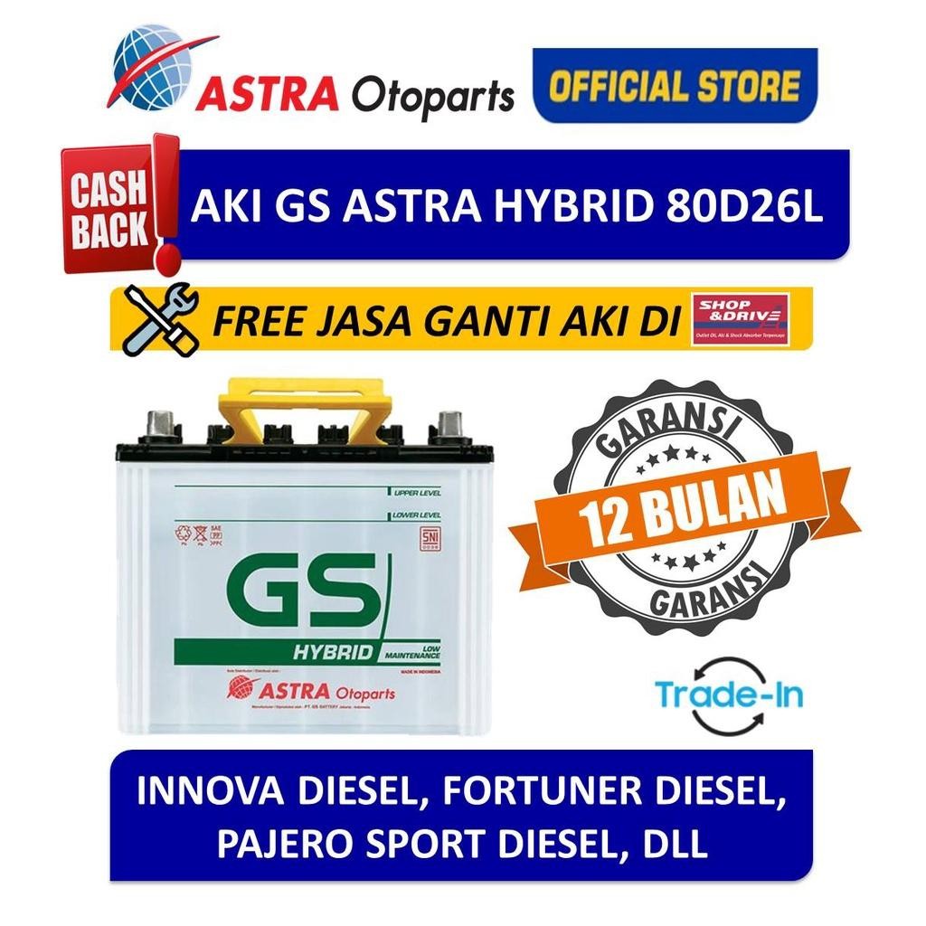 Jual Voucher Aki Gs Astra Hybrid 80D26L Innova Fortuner Pajero Sport Diesel Free Jasa Ganti ...