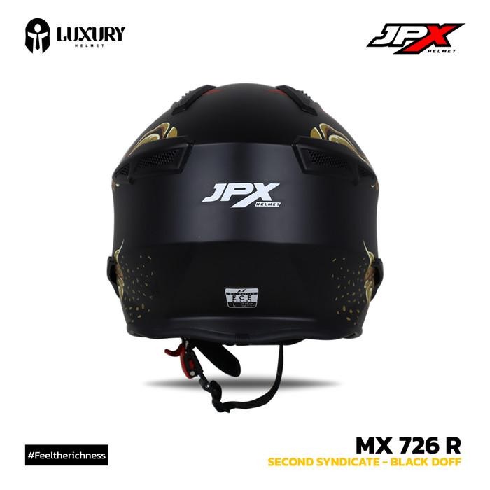 Jual HELM JPX FULL FACE MX-726R-R06 SECOND SYNDICATE - HALFFACE - FULLFACE | Shopee Indonesia