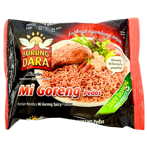 Jual S23522 BURUNG DARA GORENG PEDAS MIE INSTANT 65GR MAJU BERSAMA ...