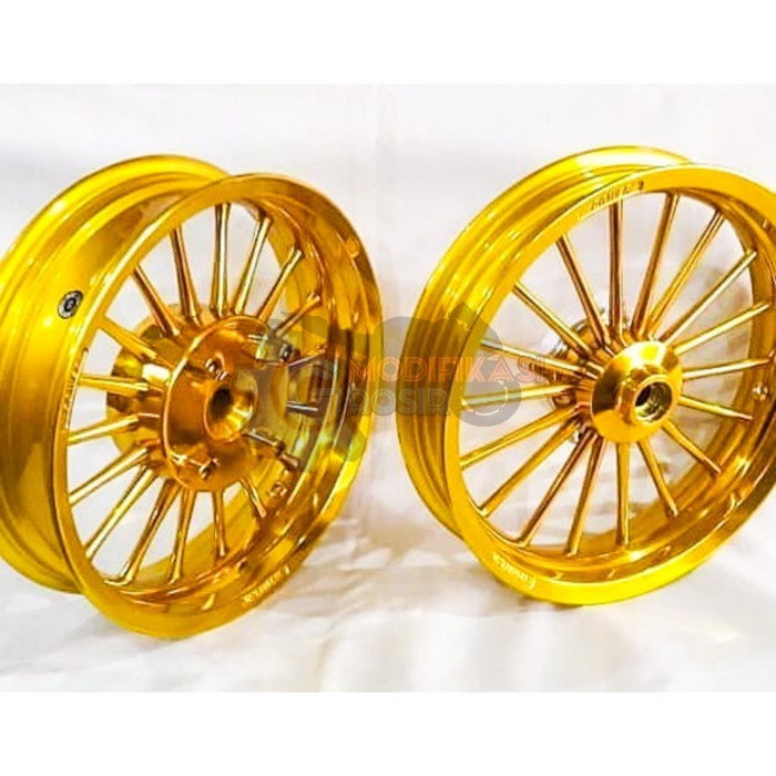 Jual VELG RACING TAPAK LEBAR POWER PCX 150 NEW CLASSIC P18 GOLD 100% ...