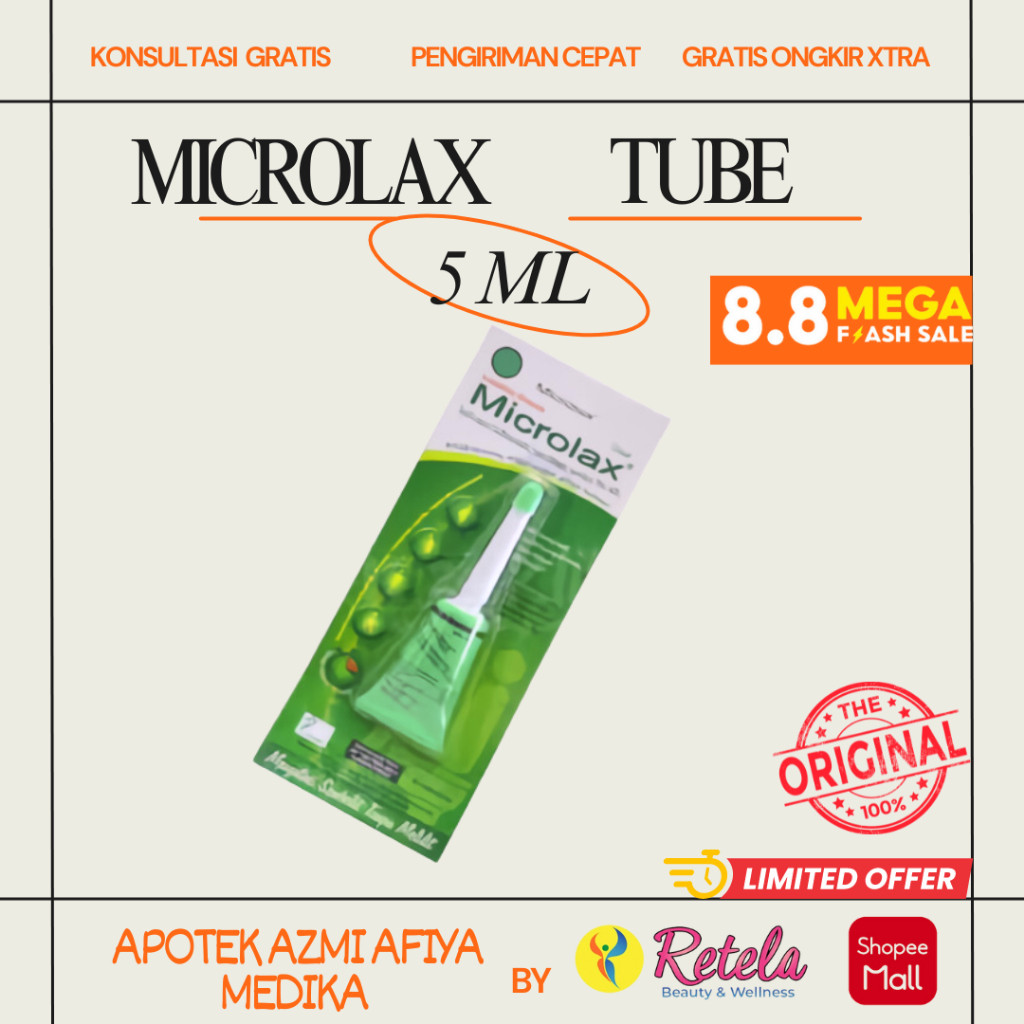 Jual MICROLAX GEL OBAT PENCAHAR 5ML | Shopee Indonesia