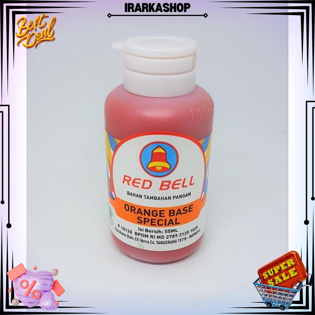 Jual Perasa Dan Pewarna Red Bell Rasa Orange Base Special 55Ml Bj Promo ...