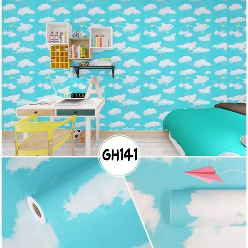 Jual Wallpaper Dinding Langit Biru Muda Wallpaper Dinding Kamar Tidur ...