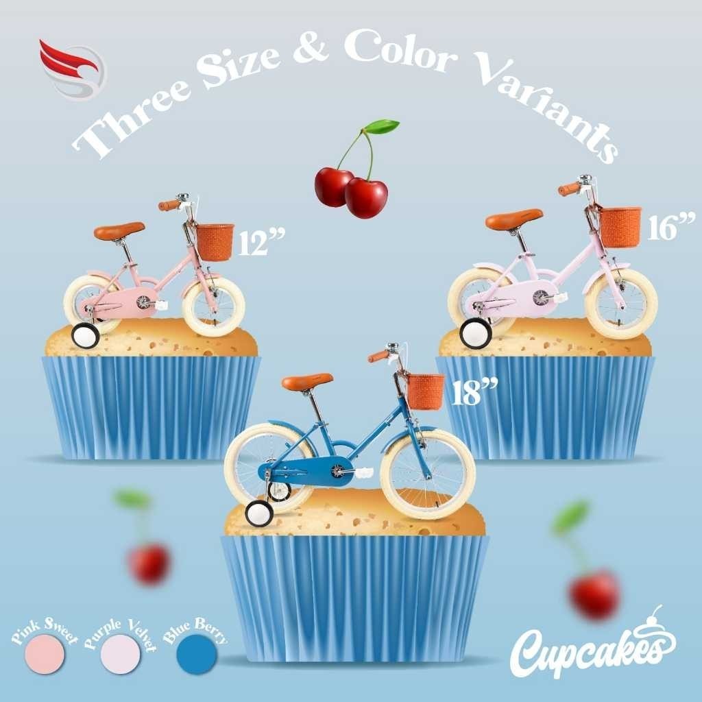 Jual Element Sepeda Anak Edisi Cupcakes 12,16,18 Inch | Shopee Indonesia