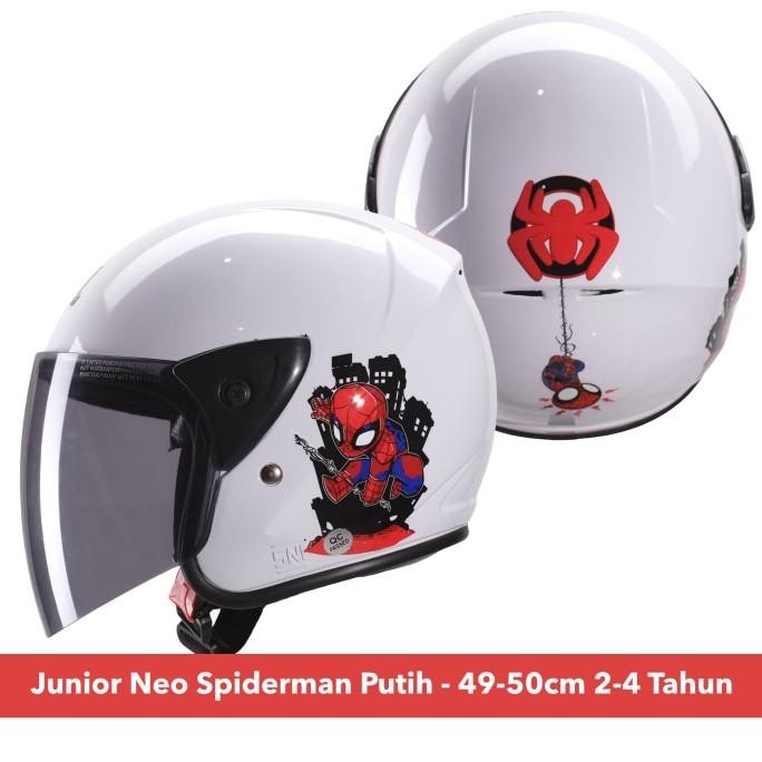 Jual Helm Anak Lucu Motif Spiderman untuk Usia 2 hingga 7 Tahun SNI ...