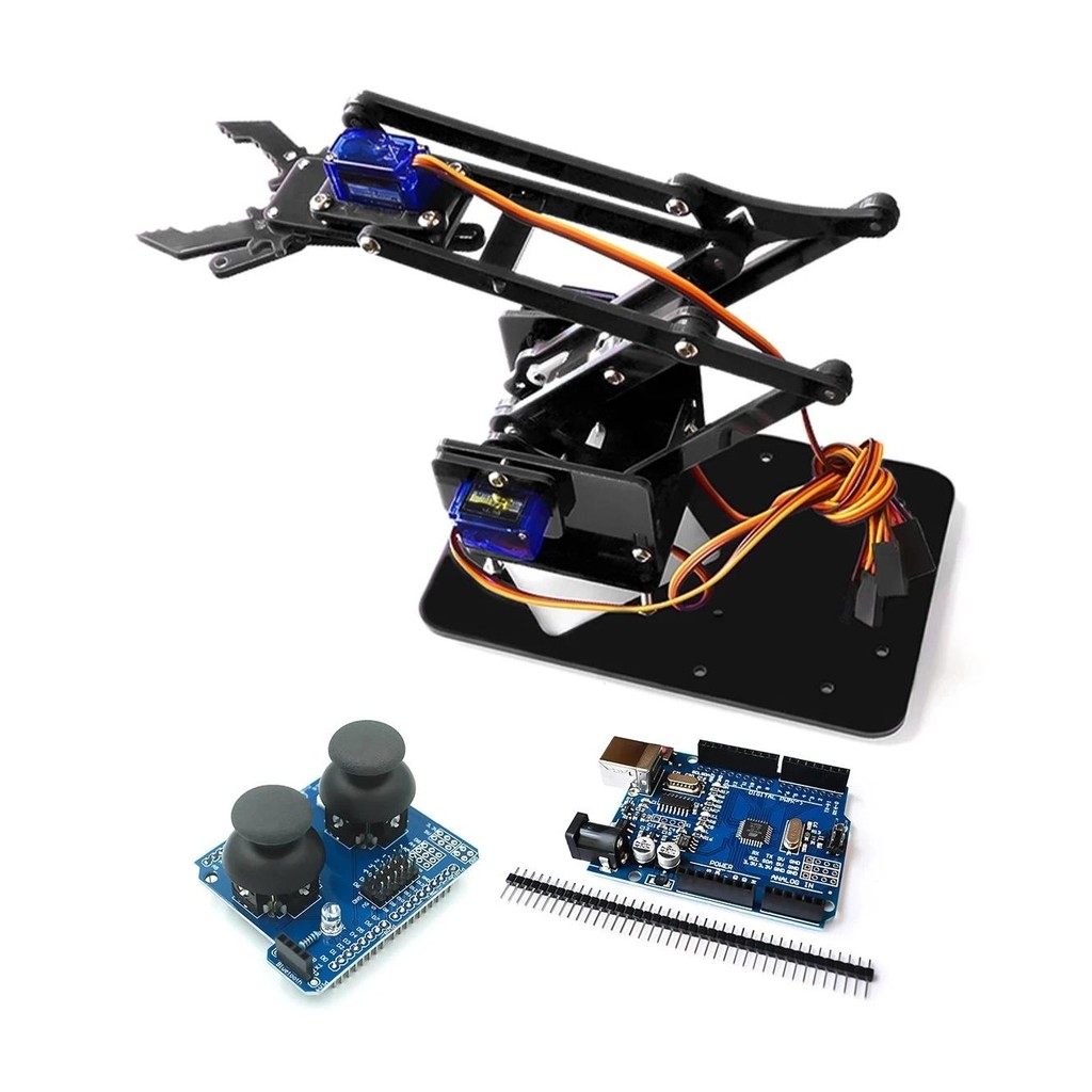 Jual Sg90 4 Dof Unassembly Acrylic Mechanical Robot Manipulator Claw ...