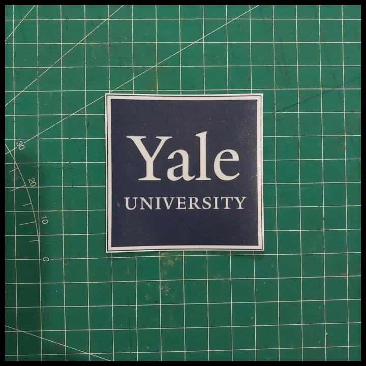 Jual GRATIS ONGKIR STICKER KAMPUS YALE UNIVERSITY BLUE SQUARE ...