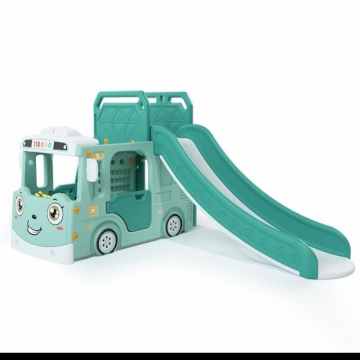 Jual Tayo bus slide mainan perosotan dan basket set anak WKJ | Shopee ...