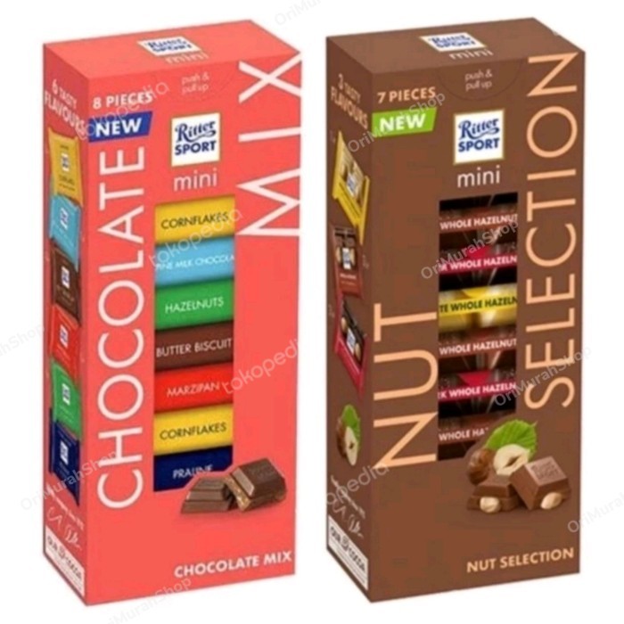 Jual Ritter Sport Mini Nut Selection Chocolate Mix Coklat Box ...