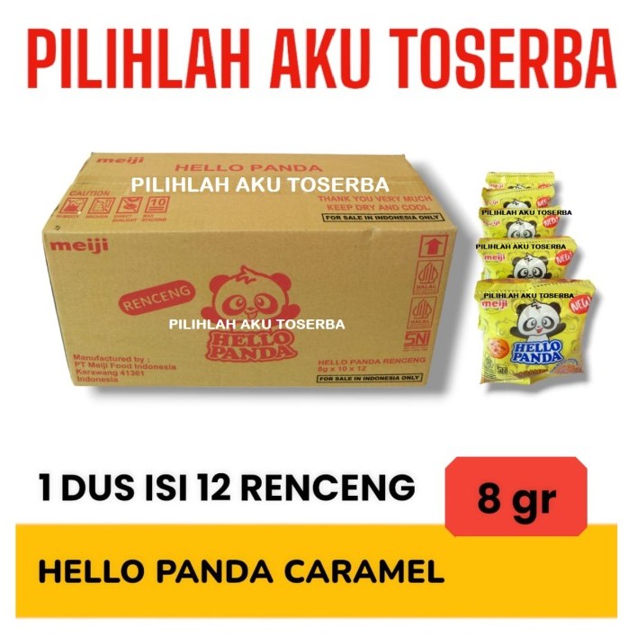 Jual Meiji HELLO PANDA Biscuit CARAMEL RENCENG - (HARGA 1 DUS) | Shopee ...