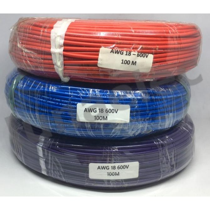 Jual Promo Kabel Awg 18 600V 100M Rei Hsing Ul1015 | Shopee Indonesia
