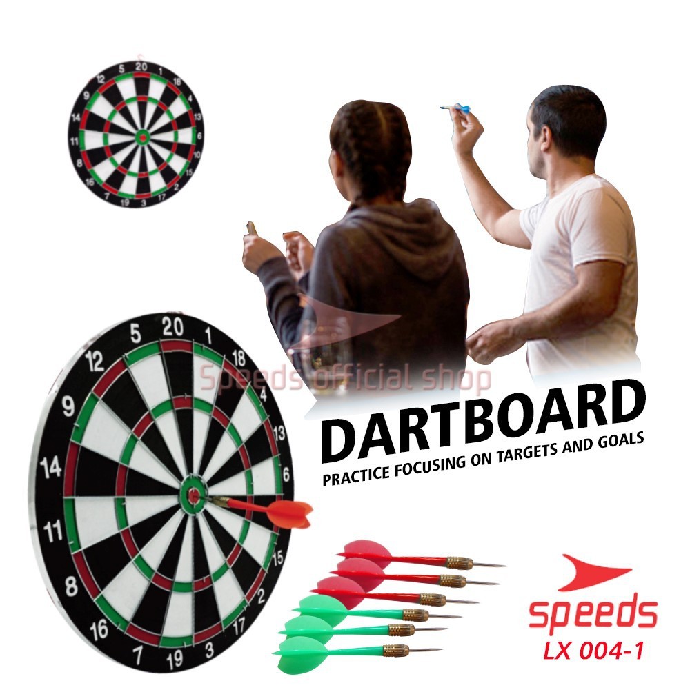 Jual SPEEDS DART Papan Dart Board Game Pro Panahan Dinding 12inch 004-1 ...
