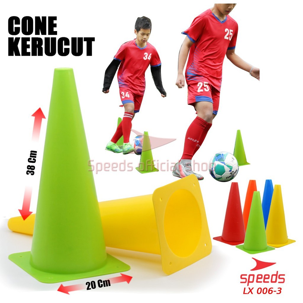 Jual SPEEDS Cone Cones Kerucut Kecil Penanda Bola 38Cm Slalom Skate ...
