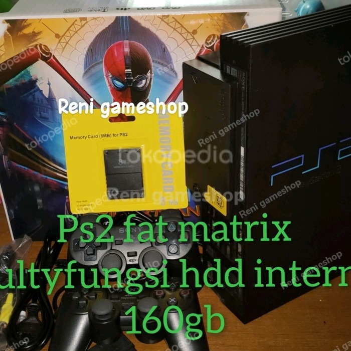 Jual PS2 Fat model NA matrix+hdd 160gb full game | Shopee Indonesia