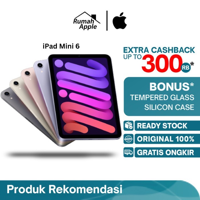 Jual IBOX iPad Mini 6 2021 64GB 256GB 5G Wifi Cell Purple Starlight Grey | Shopee Indonesia