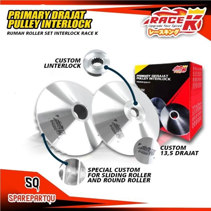 Jual Pulley Cvt Beat Deluxe New Scoopy Esp Genio Beat Street Led K0J 13,5 Derajat Race K Rumah ...