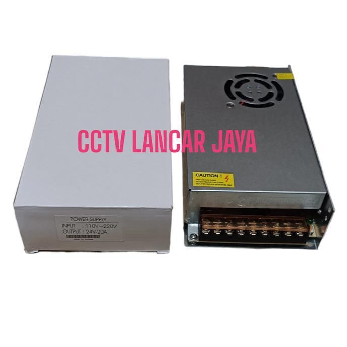 Jual Switching Power Supply Psu 24V 20A High Quality, 24 Volt 20 Ampere Original Dan Terlaris ...