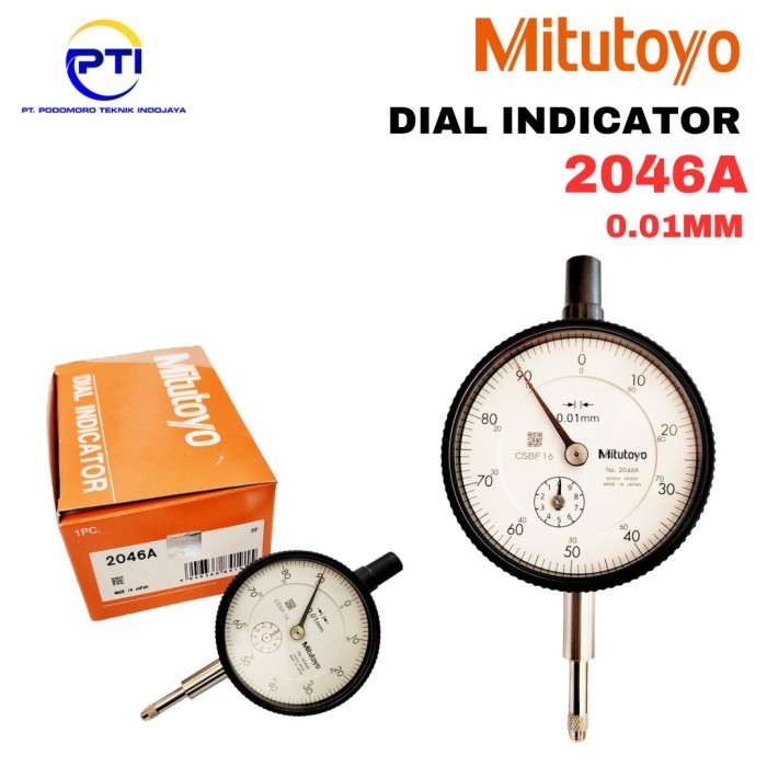 Jual Dial Indicator 0.01Mm 2046A Mitutoyo Dial Indikator 0.01Mm 2046A Gauge Alat Ukur | Shopee ...
