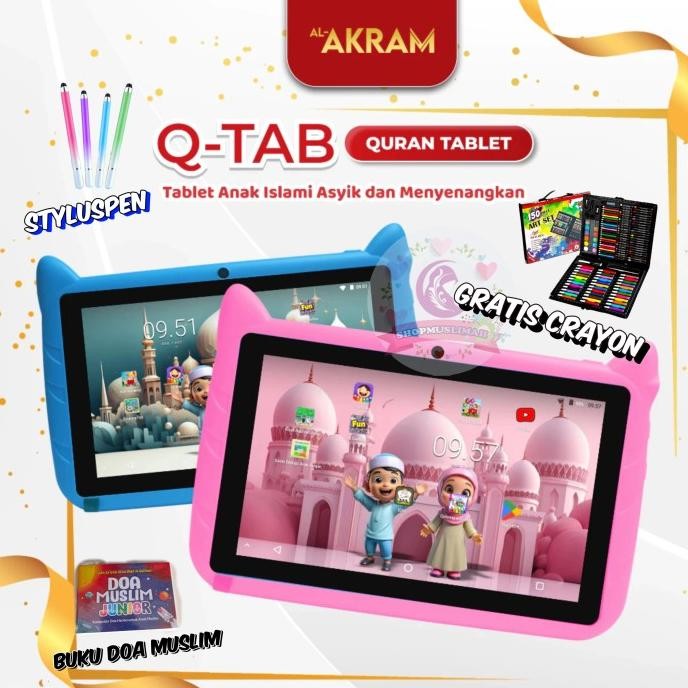 Jual Q-TAB QUR'AN TAB TABLET ANAK EDUKASI ISLAMI GARANSI RESMI AL AKRAM ...