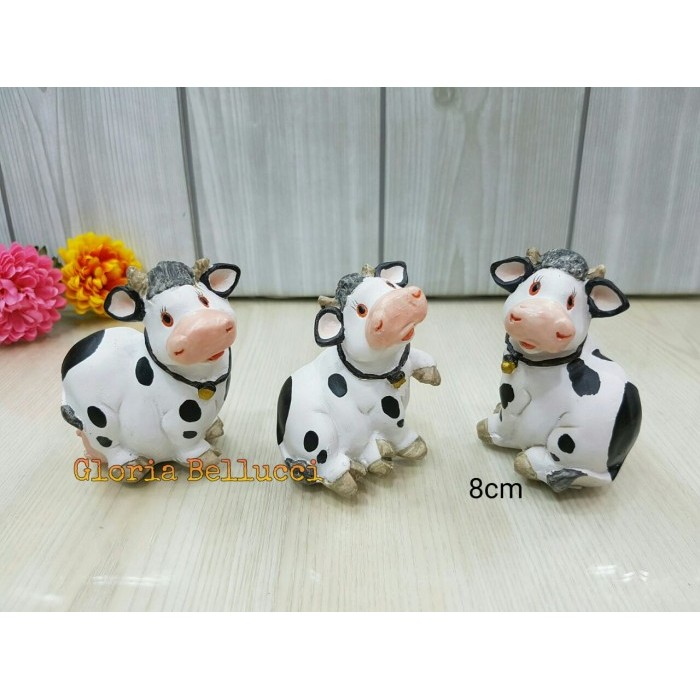 Jual Patung Pajangan Sapi ( 3 Pcs ) Gercep | Shopee Indonesia