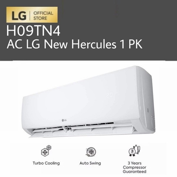 Jual LG H09TN4 AC SPLIT 1 PK HERCULES STANDARD H09TN TURBO COOLING ...