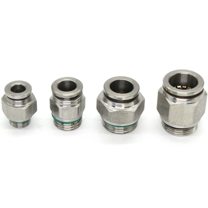 Jual 304 stainless steel PC quick-connect straight G-threaded terminal ...