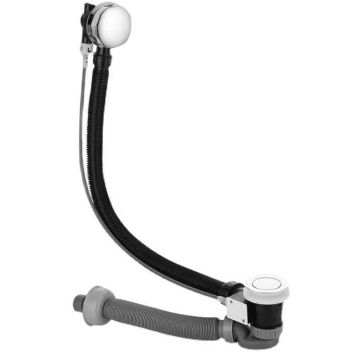 Jual All Copper Conjoined Bathtub Drain Pipe Rotary Type Bath Drainer ...