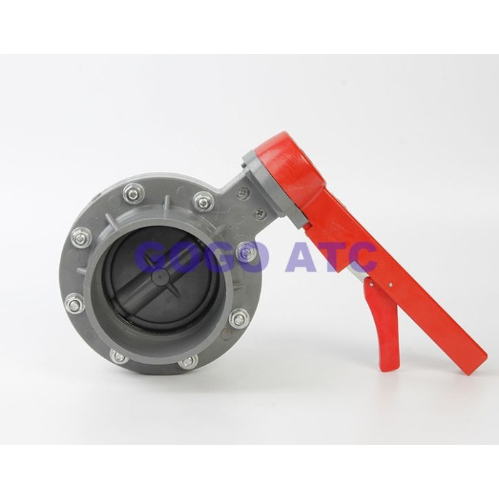 Jual PVC butterfly valve socket type disc valve DN 160 MM Irrigation ...