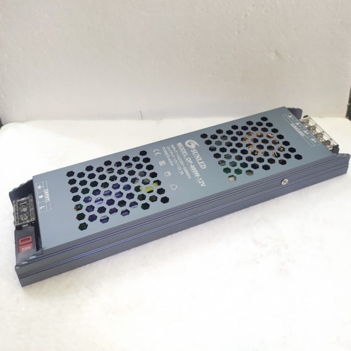 Jual Trafo Jaring Power Supply 12V 33,3A 400W 12 Volt 33,3 Ampere 400 Watt Switching Gepeng Slim ...