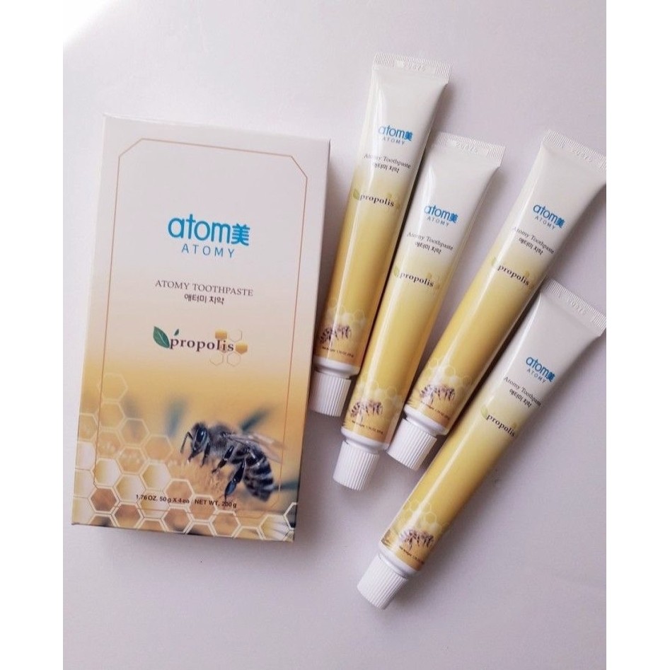 Jual Pasta Gigi Toothpaste Propolis & Greentea 50gr isi 4 Ori Korea ...