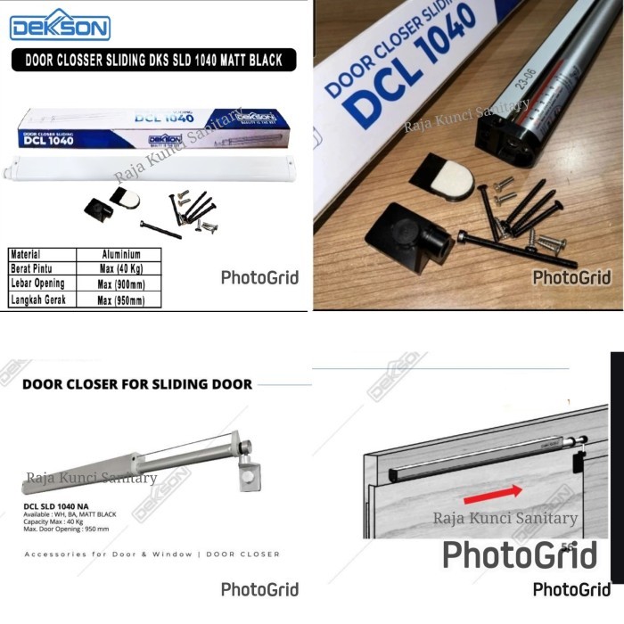 Jual Door Closer/For/Sliding Door/Dekkson/Dekson/DCL SLD 1040/Na/WH/BA ...