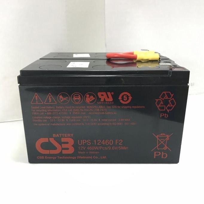Jual BATERAI UPS APC RBC113 RBC176 BATTERY CSB 9Ah For UPS APC 1100 ...