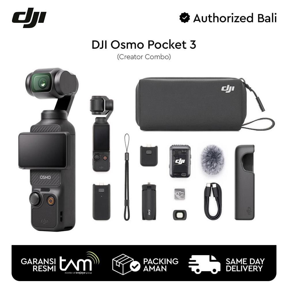 Jual bib dji osmo pocket 3 creator combo - pocket gimbal camera | 1-inch cmos & 4k/120fps | 10 ...