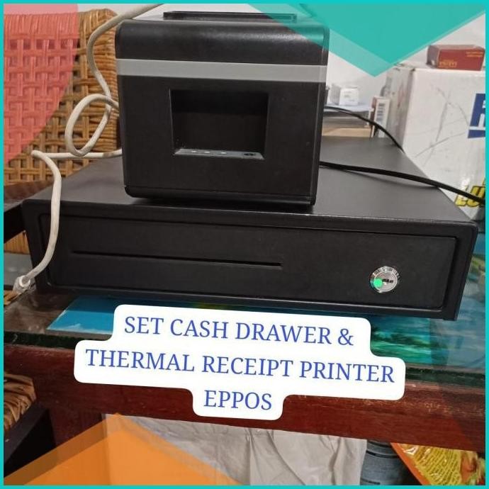 Jual Preloved Combo Set Drawer + Thermal Receipt Printer EPPOS 07D35Z4 ...