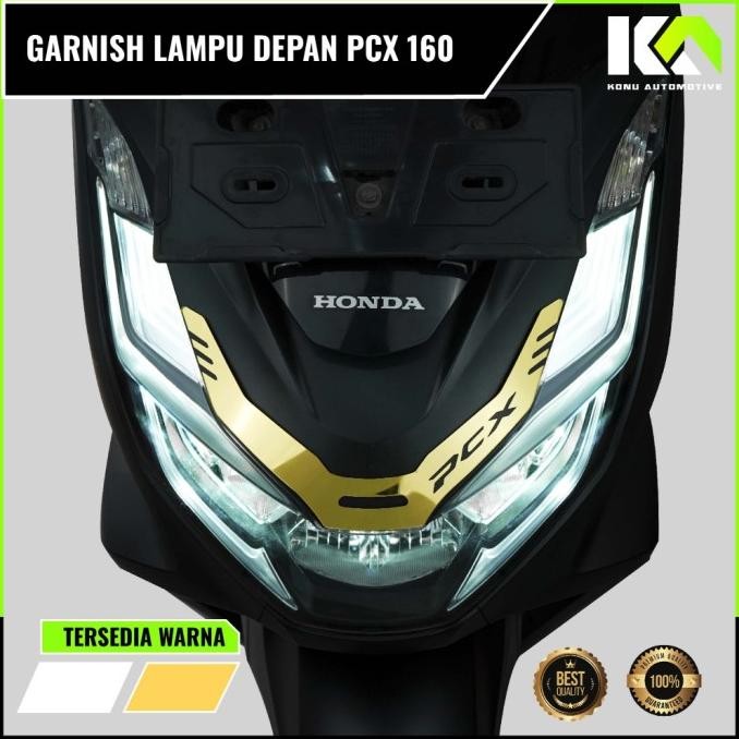 Jual Garnish Pcx 160 head light garnish pcx 160 atas lampu depan ...
