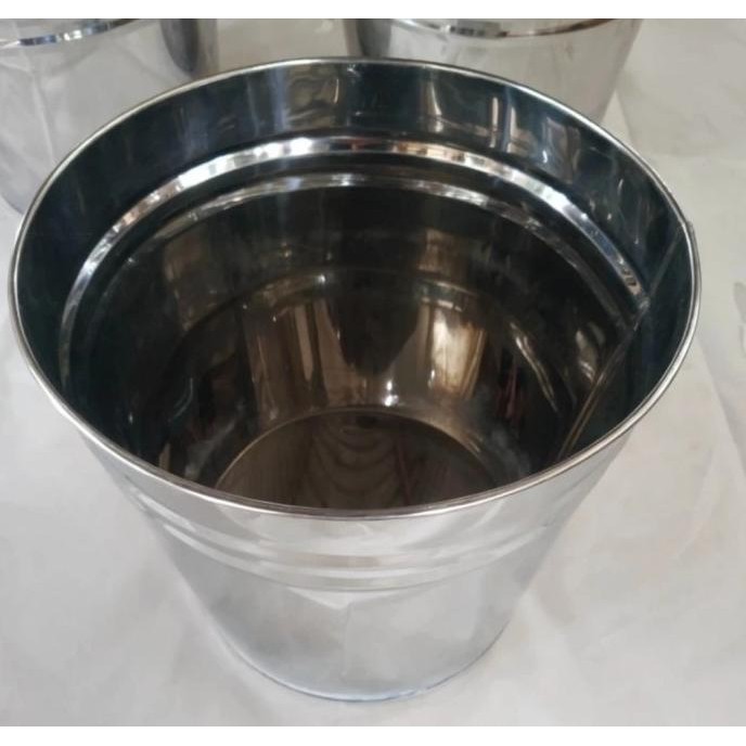 Jual Promo Ember Stainless Steel Besar 20 Liter 15 Liter 10 Liter 5 ...