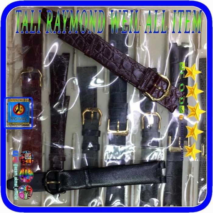 Jual TALI JAM RAYMOND WEIL OTHELLO MODEL LADIES LURUS Logo RW ORIGINAL ...