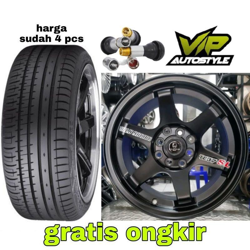 Jual Paket Murah Velg Mobil Ring 15 Hsr Tl Plus Ban Accelera ( 4 Velg Dan Ban ) | Shopee Indonesia