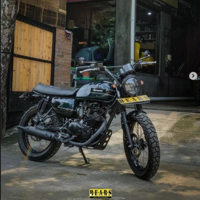 Jual kawasaki W175 Skidplate Custom - Engine guard - mud guard Original ...