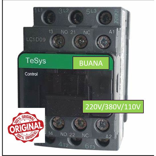 Jual Kontaktor Schneider LC1D09M7 25A 220V /380V/110V Contactor LC1D09 ...