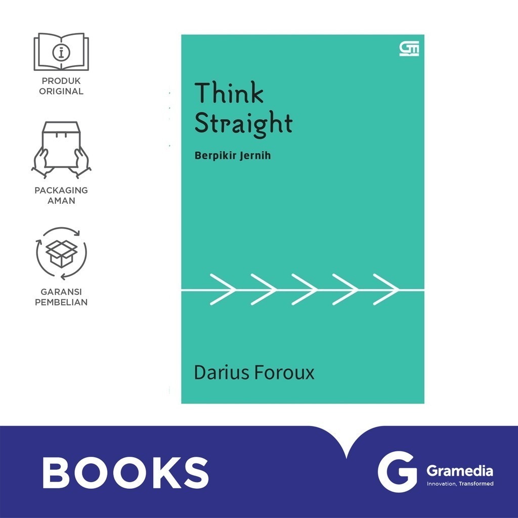 Jual Buku Think Straight: Berpikir Jernih (Darius Foroux) | Shopee ...